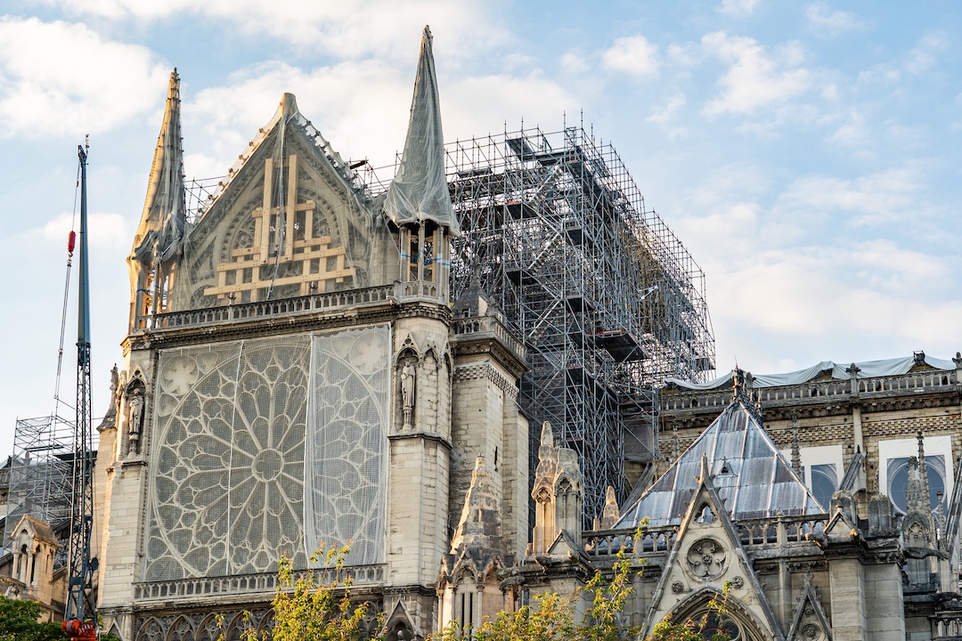 Notre Dame’s New Spire After Devastating Fire Emerges for The First ...